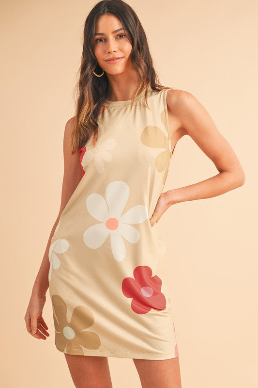 Zenaida® | Daisy print tank dress – Celia Fashion